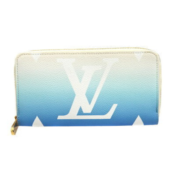 Louis Vuitton | Bags | Louis Vuitton Zippy Wallet Visor Pool White Blue ...